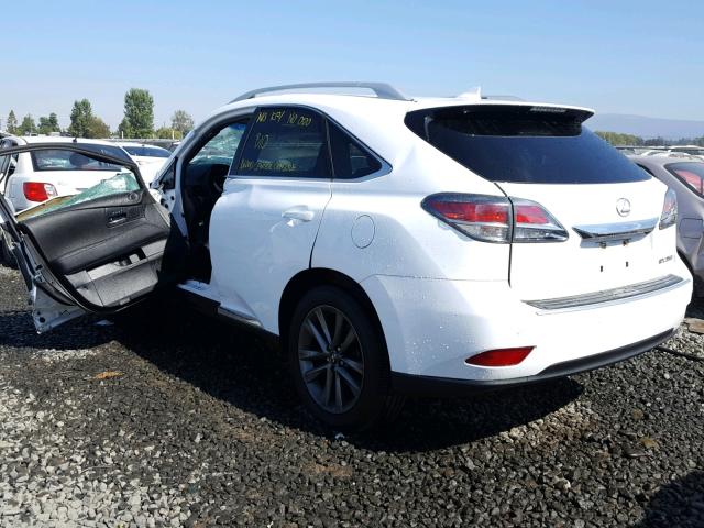 2T2BK1BA8FC306825 - 2015 LEXUS RX 350, WHITE - price history, history ...