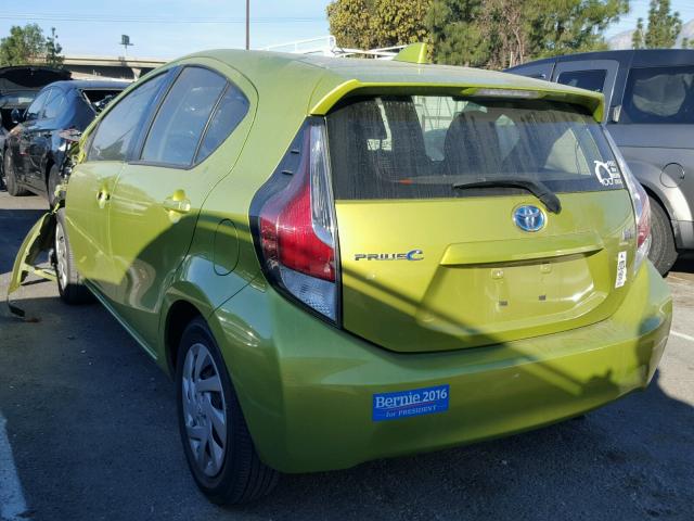 JTDKDTB32F1093581 - 2015 TOYOTA PRIUS C, GREEN - price history, history ...