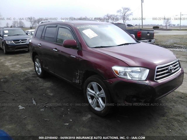 JTEES42A782042058 - 2008 TOYOTA HIGHLANDER LIMITED, BURGUNDY - price ...