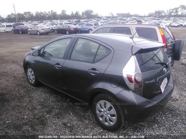 JTDKDTB31C1509471 - 2012 TOYOTA PRIUS C, GRAY - price history, history ...