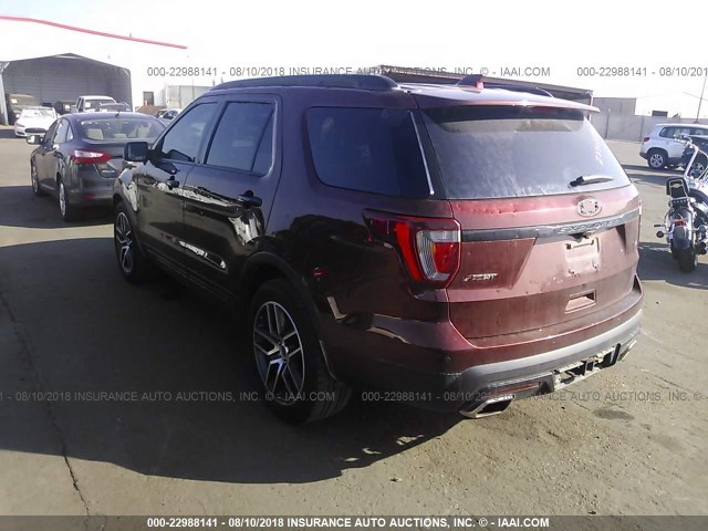 1FM5K8GT9GGB52323 - 2016 FORD EXPLORER SPORT, MAROON - price history ...