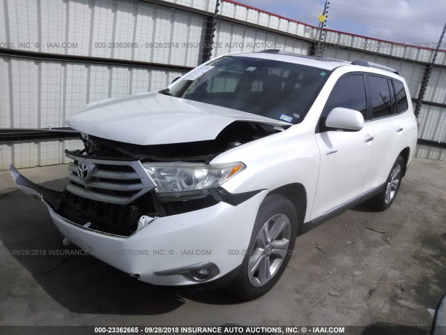 5TDYK3EH4CS085312 - 2012 TOYOTA HIGHLANDER LIMITED, WHITE - price ...